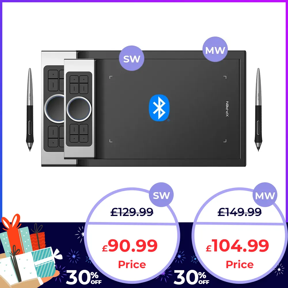 Deco Pro SW/MW Bluetooth professional graphic art tablet | XP-Pen UK ...