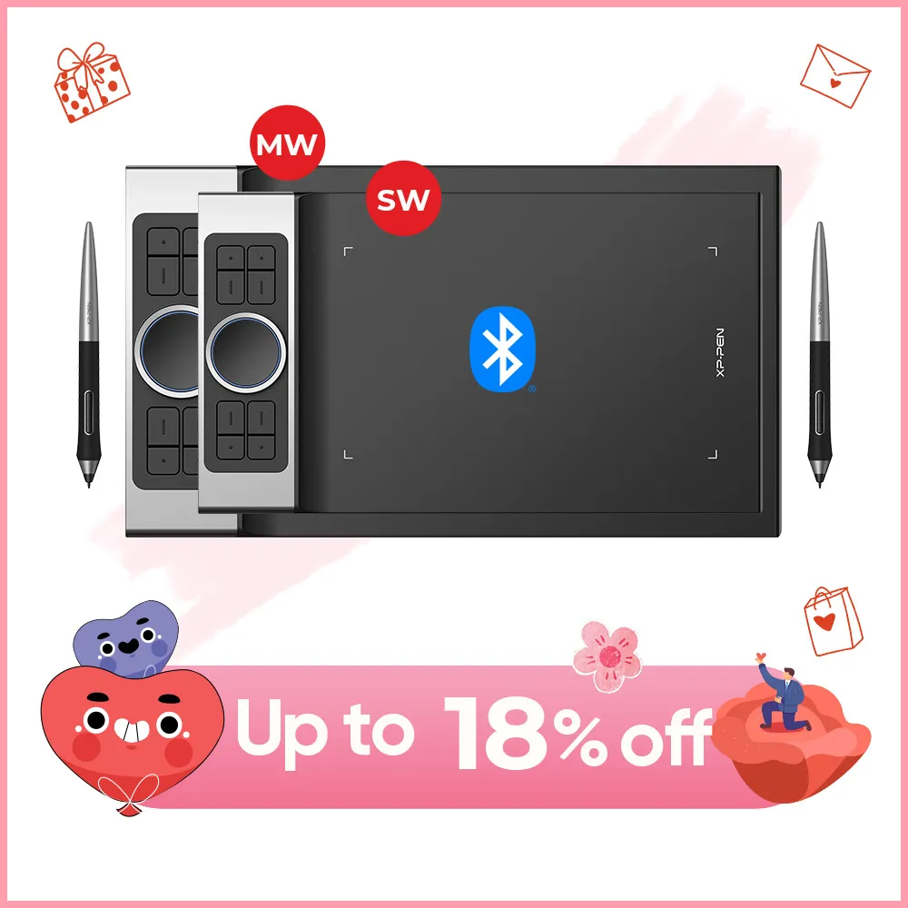 DECO PRO SW/MW Bluetooth Wireless Graphics Drawing Tablet | XP-Pen ...