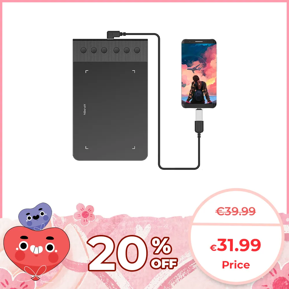 Star G640S drawing tablet compatible with Android | XP-Pen IE official ...