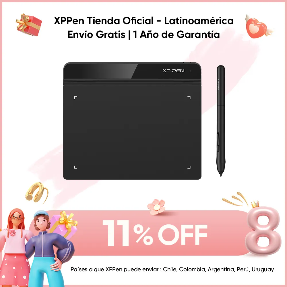 XPPen Star G640 Sketch Graphics Drawing Pen Tablet de arte digital con ...