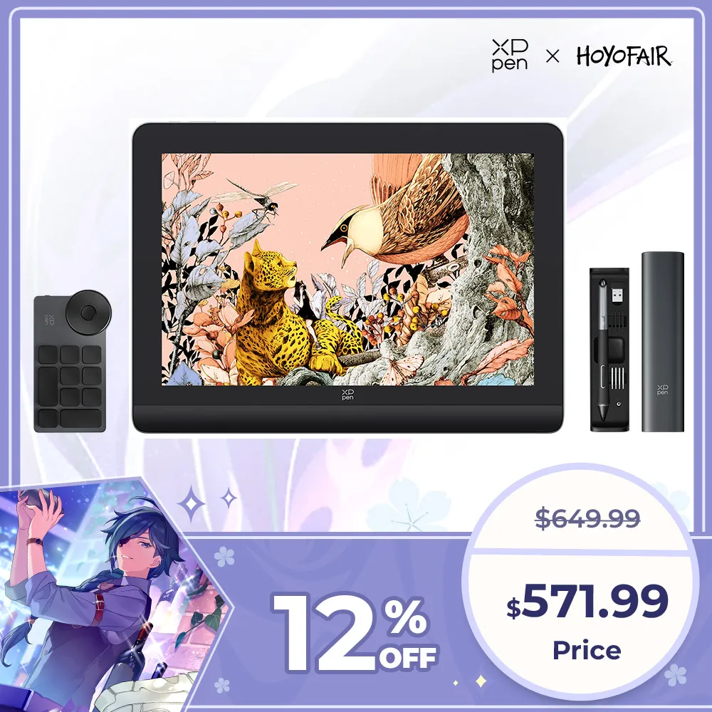 Artist Pro 16 (Gen 2) Drawing Display: 16K Pressure Levels - XPPen | XP ...