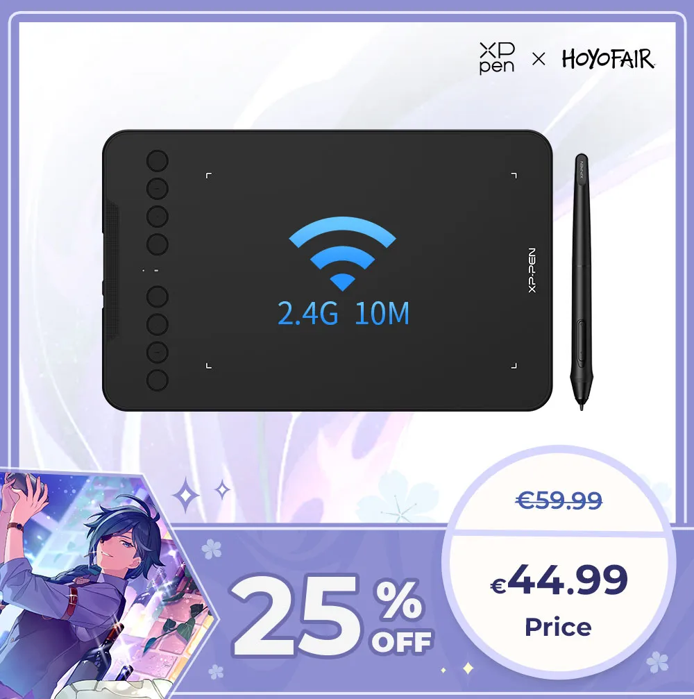 Deco mini 7w Wireless drawing tablet for illustrators | XP-Pen IE ...