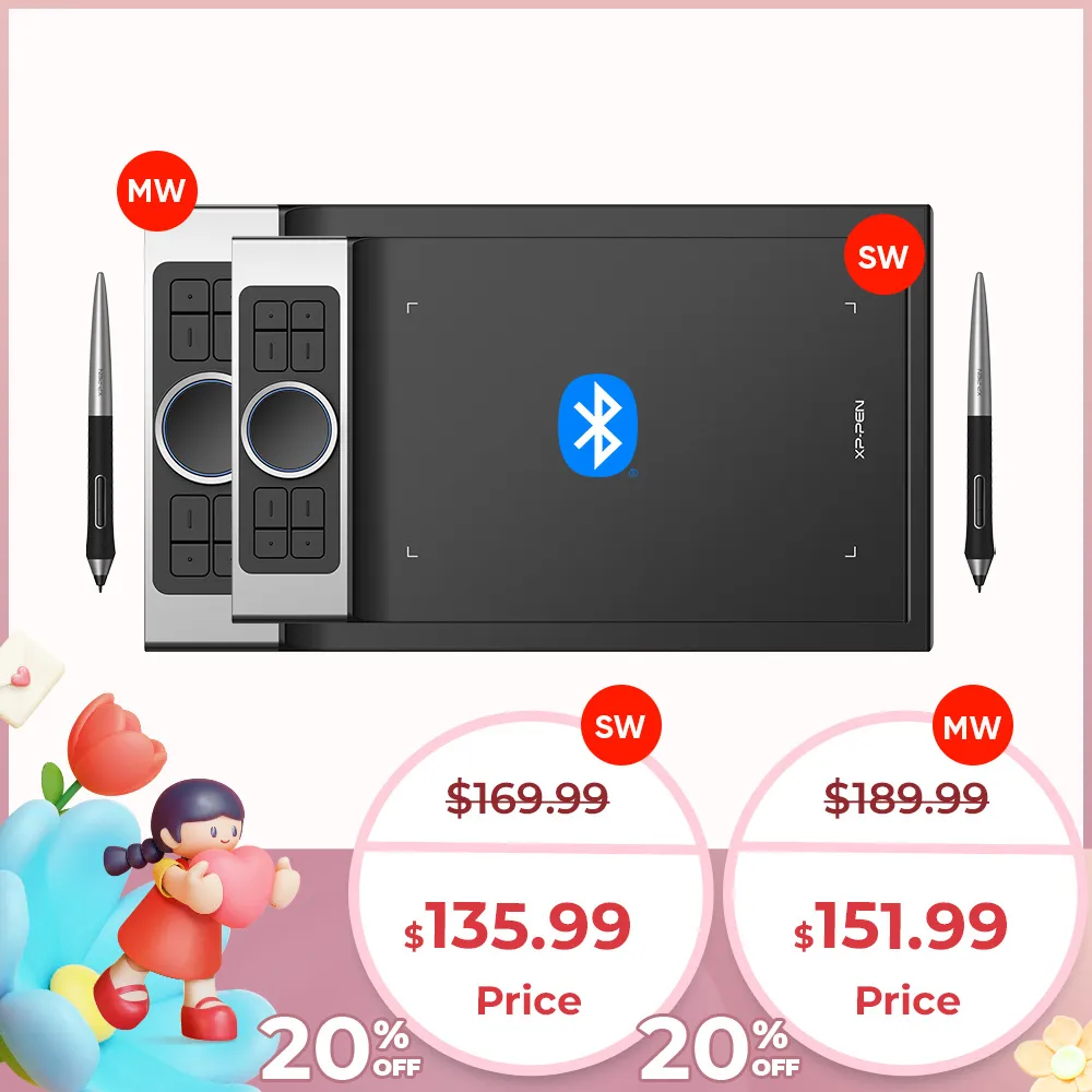 Deco Pro SW/MW Bluetooth wireless Drawing Tablet | XP-Pen Australia ...
