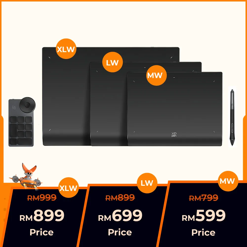 Deco Pro MW/LW/XLW gen2 Bluetooth professional art tablet | XP-PEN ...