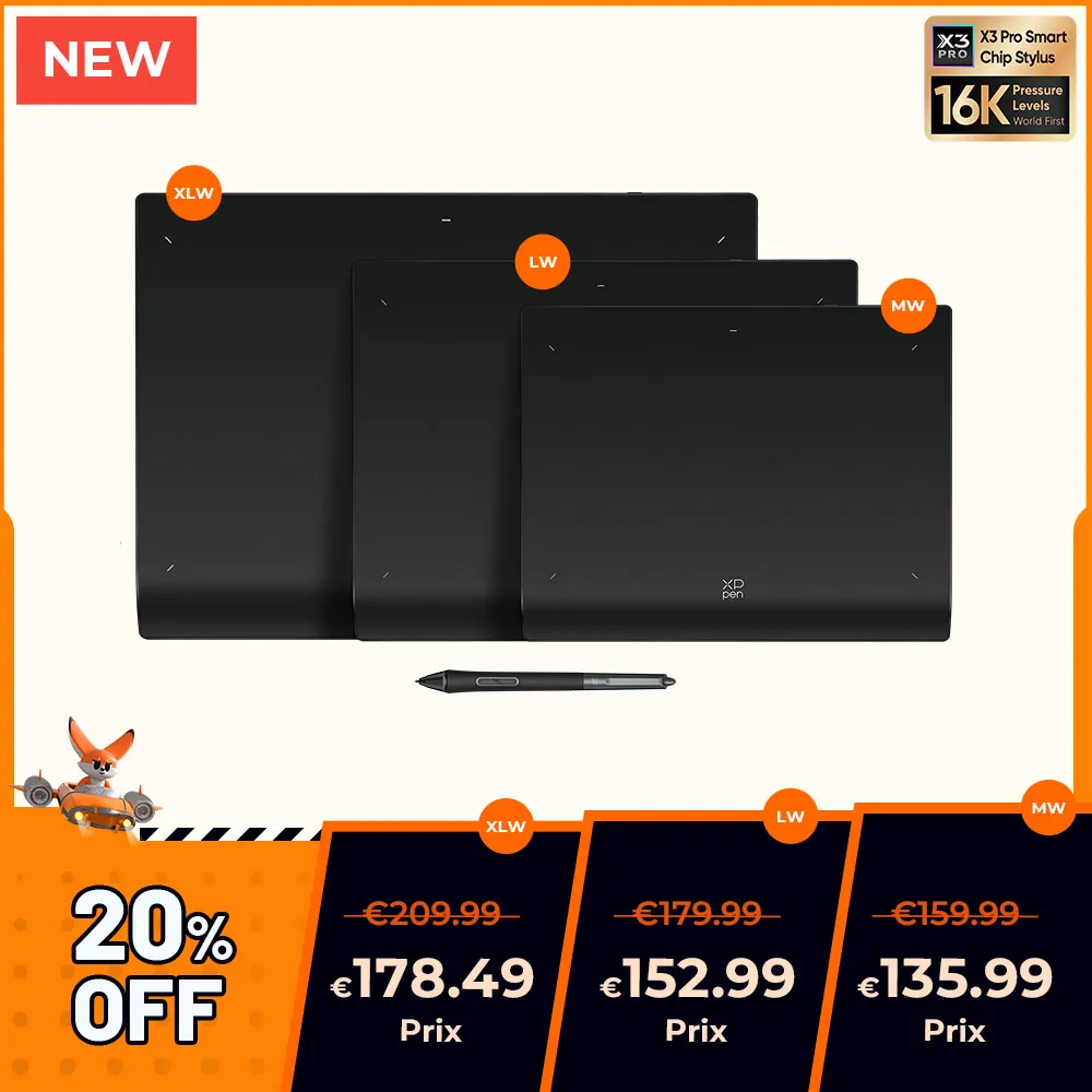Deco Pro Gen2 MW / LW/XLW Tablette graphique | XP-PEN Boutique Officielle