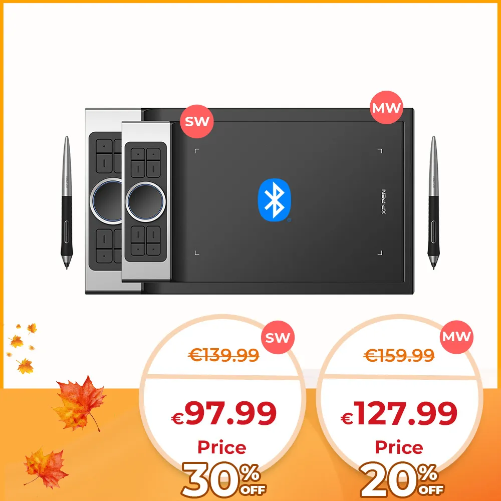 Deco Pro SW/MW Bluetooth professional graphic art tablet | XP-Pen IE ...