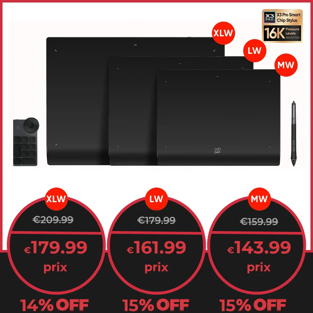 Deco Pro Gen2 MW / LW/XLW Tablette graphique | XP-PEN Boutique Officielle
