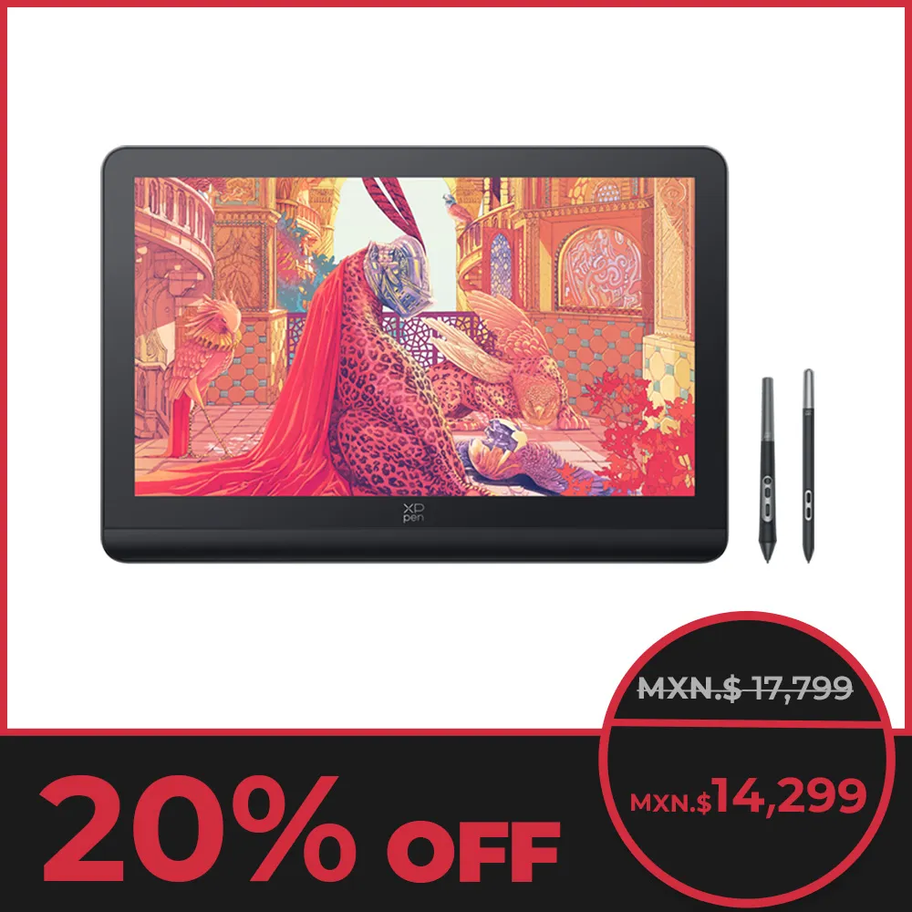 XPPen Artist Pro 19 (Gen 2) Tablet de Dibujo con Pantalla 4K UHD con ...