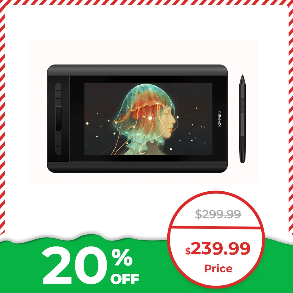 Artist 12 most affordable pen display drawing monitor | XP-Pen Australia official Store