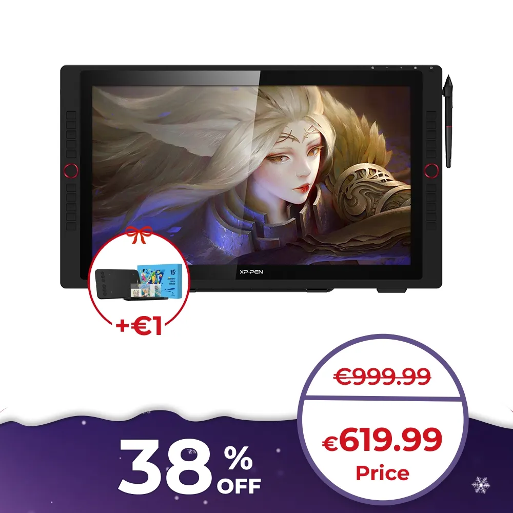 Artist 24 Pro 2560 x 1440 QHD 24 inch Best Budget Drawing Tablet ...