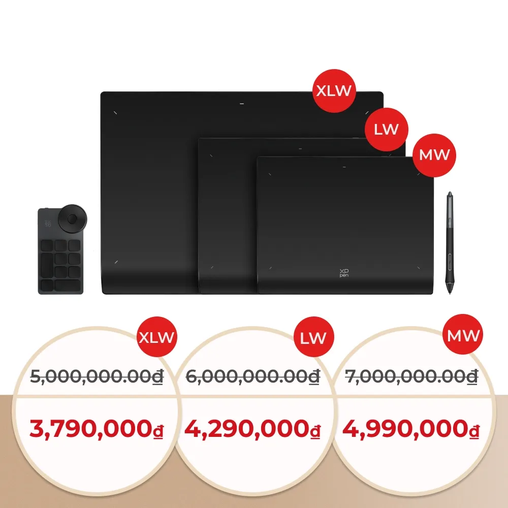 Bảng vẽ điện tử Deco Pro MW / LW / XLW Gen2 kết nối Bluetooth | XPPen ...