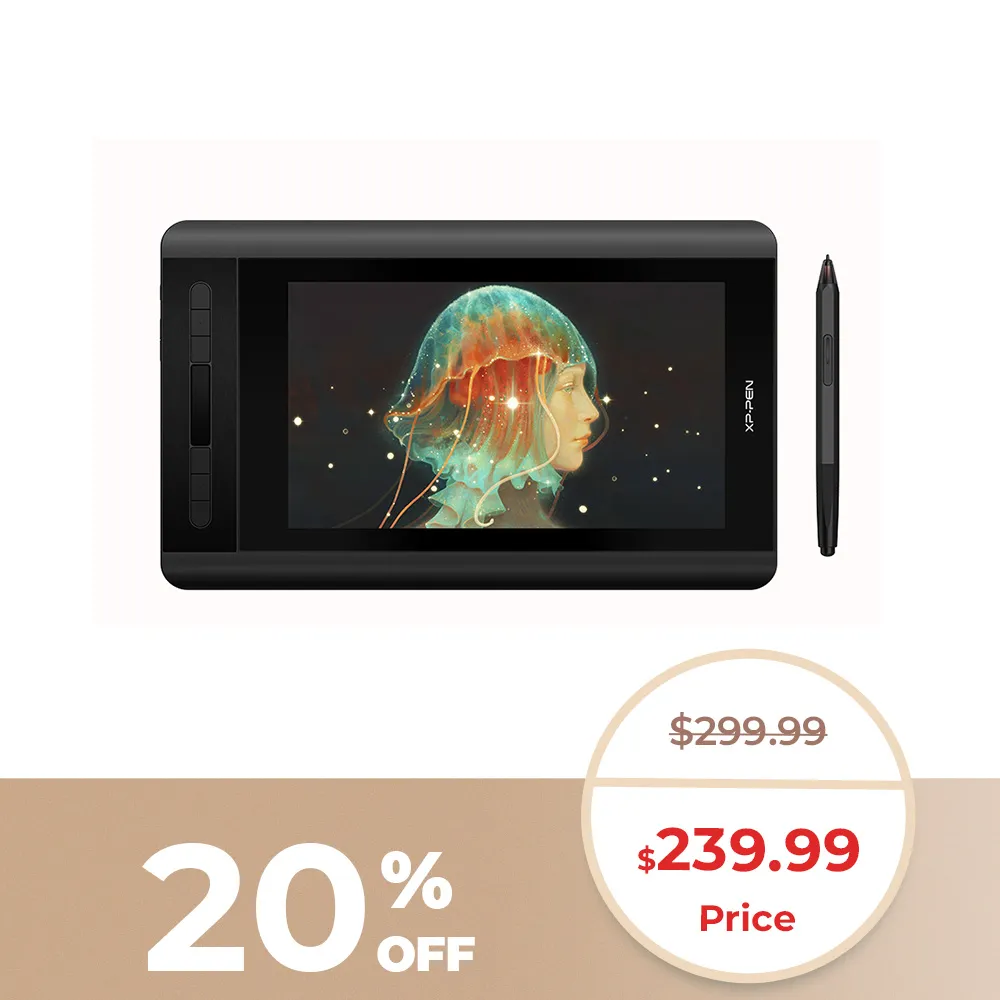 Artist 12 most affordable pen display drawing monitor | XP-Pen Australia official Store