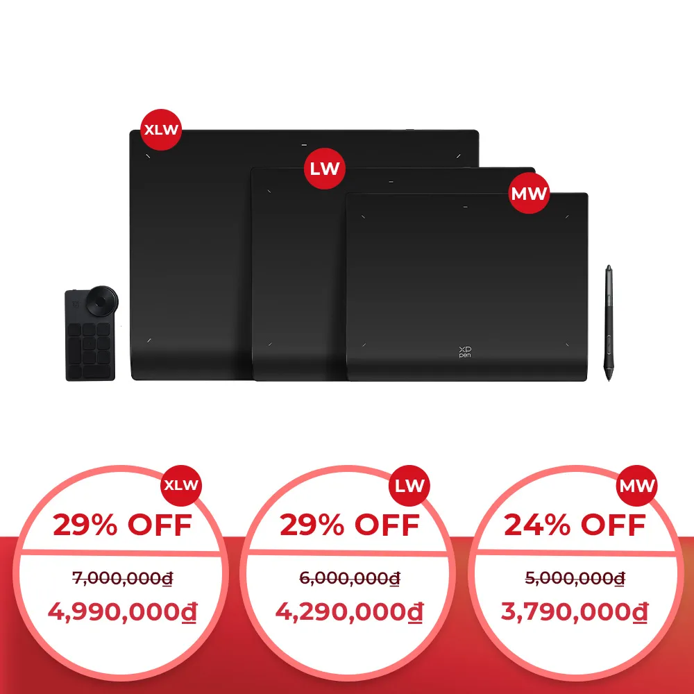 Bảng vẽ điện tử Deco Pro MW / LW / XLW Gen2 kết nối Bluetooth | XPPen ...