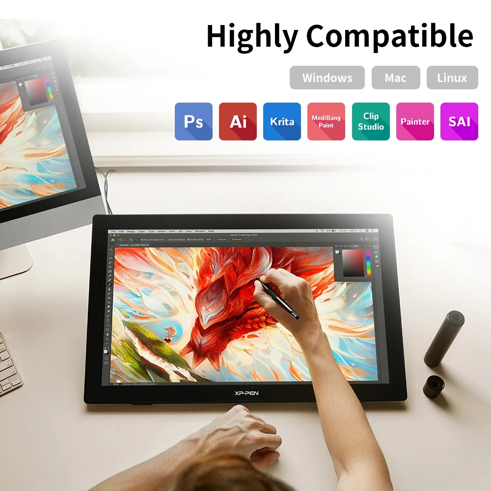 Hd graphics drawing digital tablet monitor store